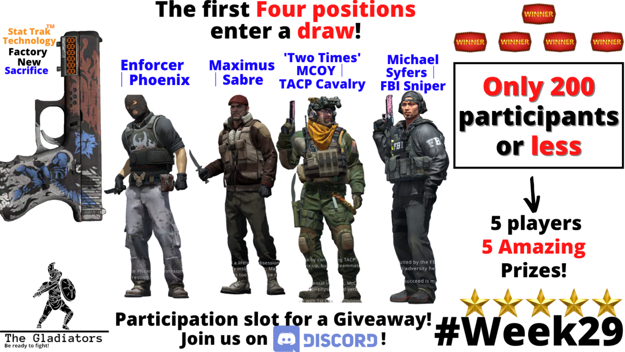 Week29#Short RETAKES Edition! Four Participation Slots for FREE CS:GO ...